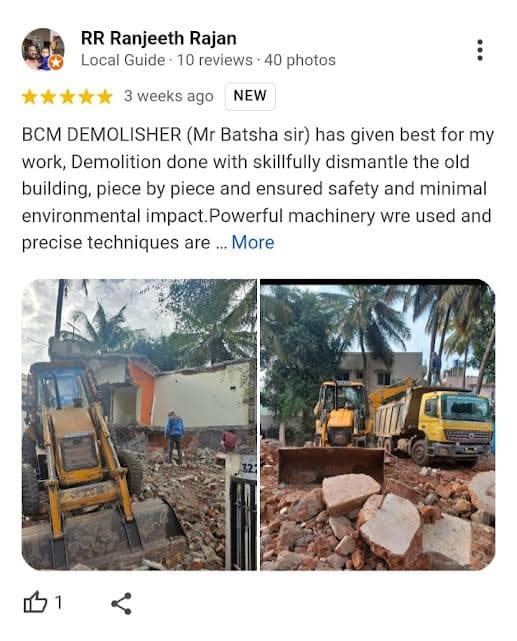 Top Building Demolition Contractors in Bangalore - BCM Demolishers